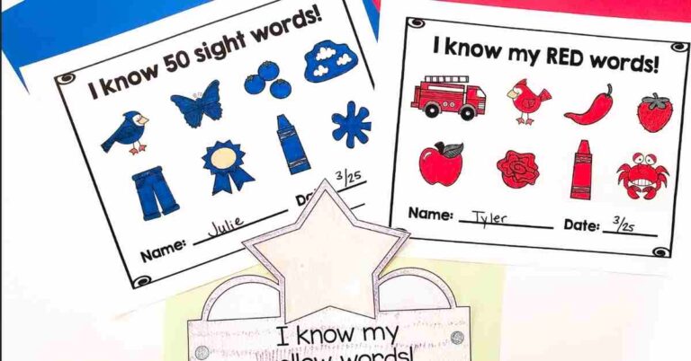 Easy Differentiated Activities for Sight Words in Kindergarten